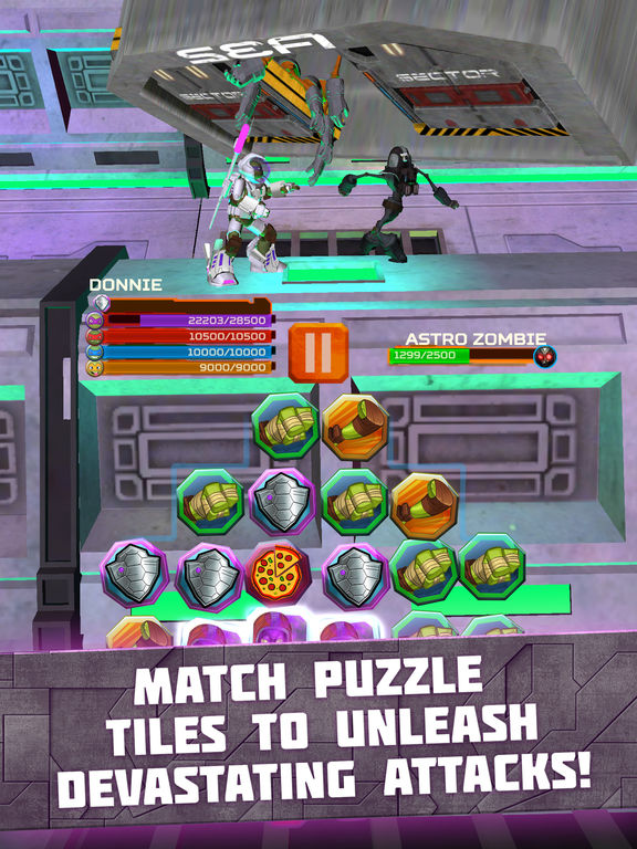 Teenage Mutant Ninja Turtles: Battle Match Game for iOS (iPhone/iPad ...