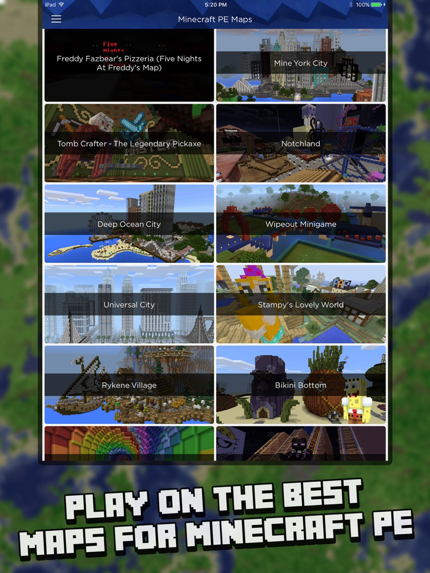 Maps for Minecraft PE (Map Installer) for iOS (iPhone/iPad) - Free ...