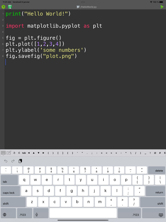 Iosiphoneipadipod Touch용 Python Programming Interpreter Apppure에서 무료 다운로드