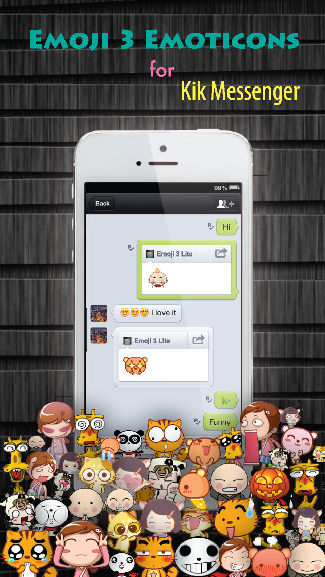 Emoji 3 Emoticons for LINE, Kik, WeChat, Twitter, BBM, Zoosk & Facebook ...