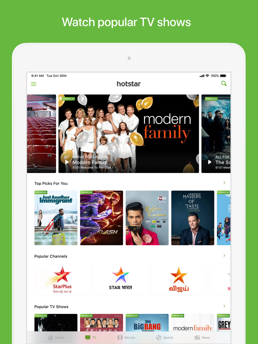 Hotstar for iOS (iPhone/iPad/Apple TV/iPod touch) - Free Download at ...