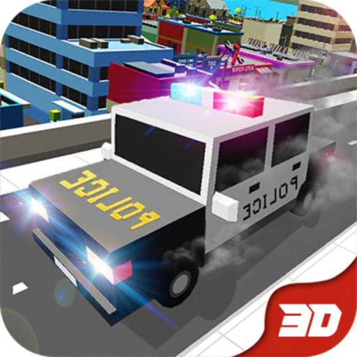 Blocky Police - Super Hero Car for iOS (iPhone/iPad/iPod touch) - Free ...