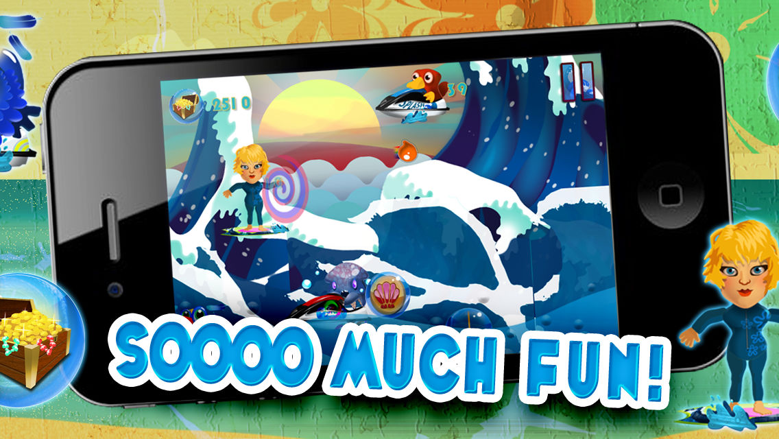 Wipeout Surfer Dude Splash Dash : A Perfect Riptide Surf Wave Riding ...