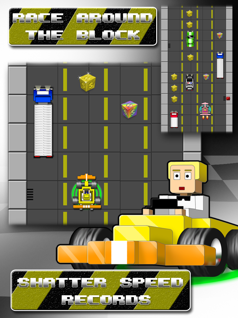 Block And Speed Racing FREE - A Super Fast Blocky Style Go Kart GameiOS ...