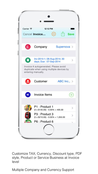 Cloud Invoice: Invoice and PDF for iOS (iPhone/iPad/iPod touch) - Free ...