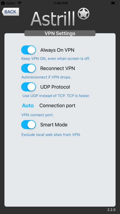 Astrill VPN Client for iOS (iPhone/iPad) - Free Download at AppPure