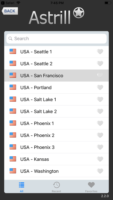 Astrill VPN Client for iOS (iPhone/iPad) - Free Download at AppPure