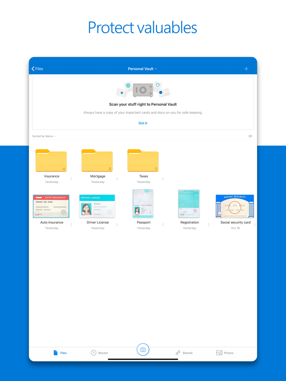 Microsoft OneDrive for iOS (iPhone/iPad) - Free Download at AppPure