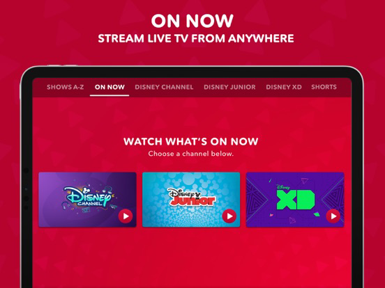 DisneyNOW – Episodes & Live TV for iOS (iPhone/iPad/Apple TV/iPod touch ...