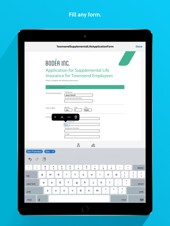 Adobe Fill Sign Form Filler For Ios Iphone Ipad Ipod Touch Free