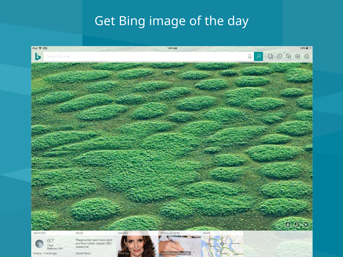 Bing for iPad – images, news for iOS (iPad) - Free Download at AppPure