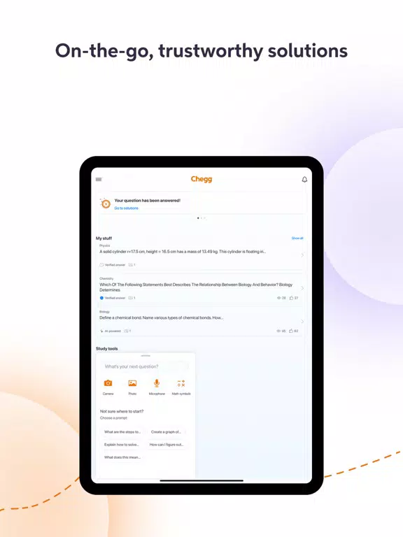 Chegg Study - Homework Help for iOS (iPhone/iPad/iPod touch) - Free ...