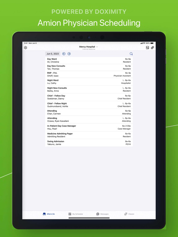 Amion - Clinician Scheduling for iOS (iPhone/iPad) - Free Download at ...