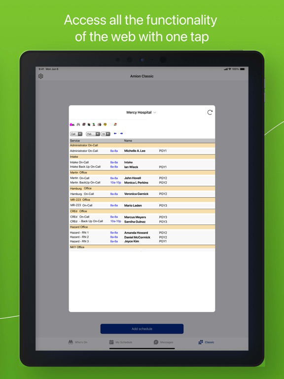 Amion - Clinician Scheduling for iOS (iPhone/iPad) - Free Download at ...