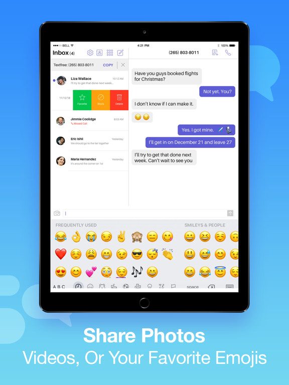 TextFree: Second Phone Number for iOS (iPhone/iPad/iPod touch) - Free ...