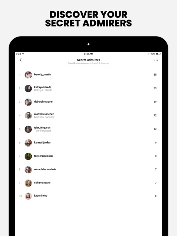 FollowMeter for Instagram pour iOS (iPhone/iPad) - Téléchargement ...