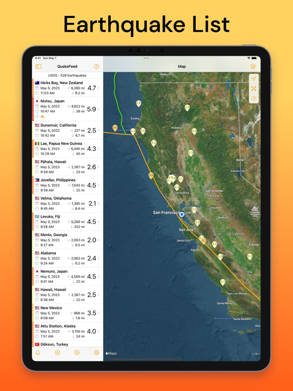 QuakeFeed Earthquake Alerts for iOS (iPhone/iPad) - Free Download at ...