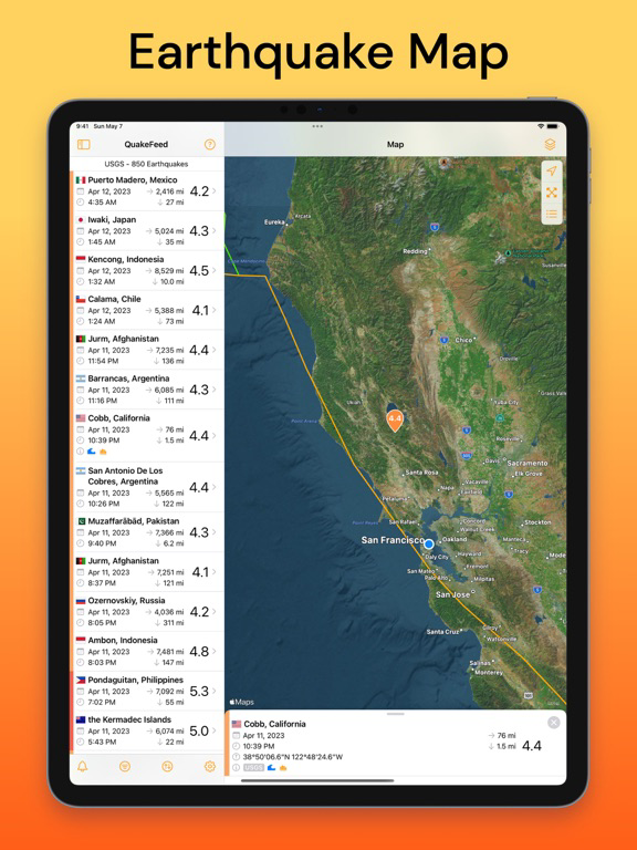QuakeFeed Earthquake Alerts for iOS (iPhone/iPad) - Free Download at ...