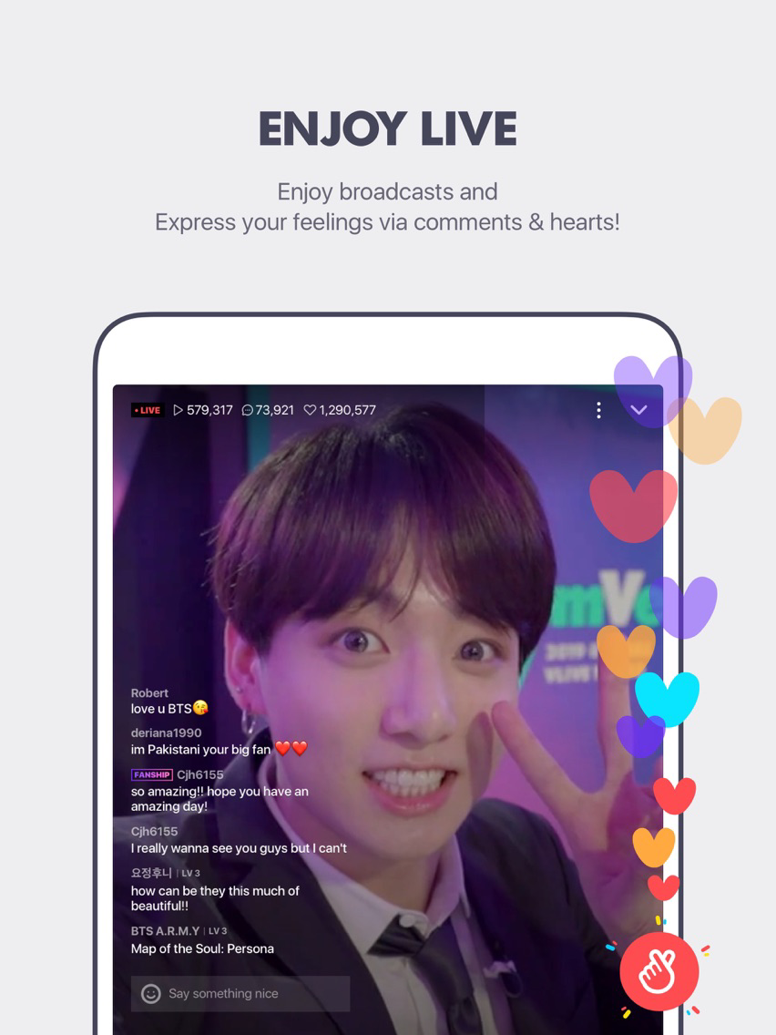 V LIVE :App for stars and fans for iOS (iPhone/iPad) - Free Download at ...