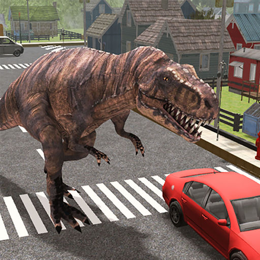 Dinosaur Simulator Trex Destruction Jurassic Forest & City Hungry Dino ...
