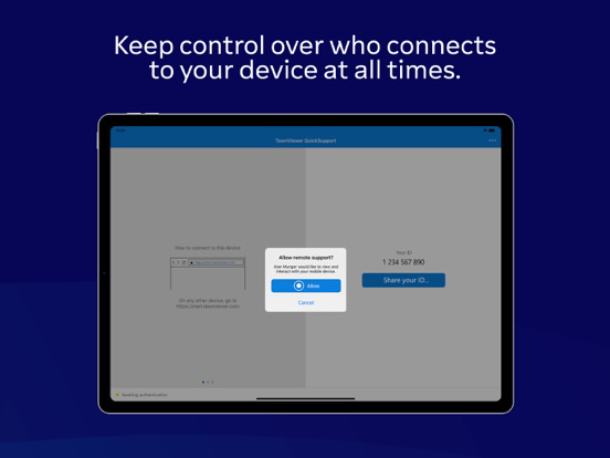 TeamViewer QuickSupport for iOS (iPhone/iPad/iPod touch) - Free ...