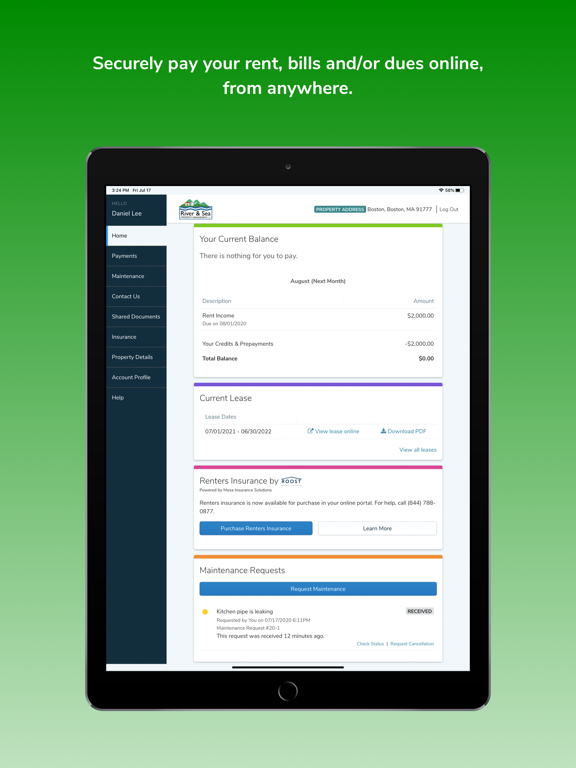 Online Portal by AppFolio for iOS (iPhone/iPad/iPod touch) - Free ...