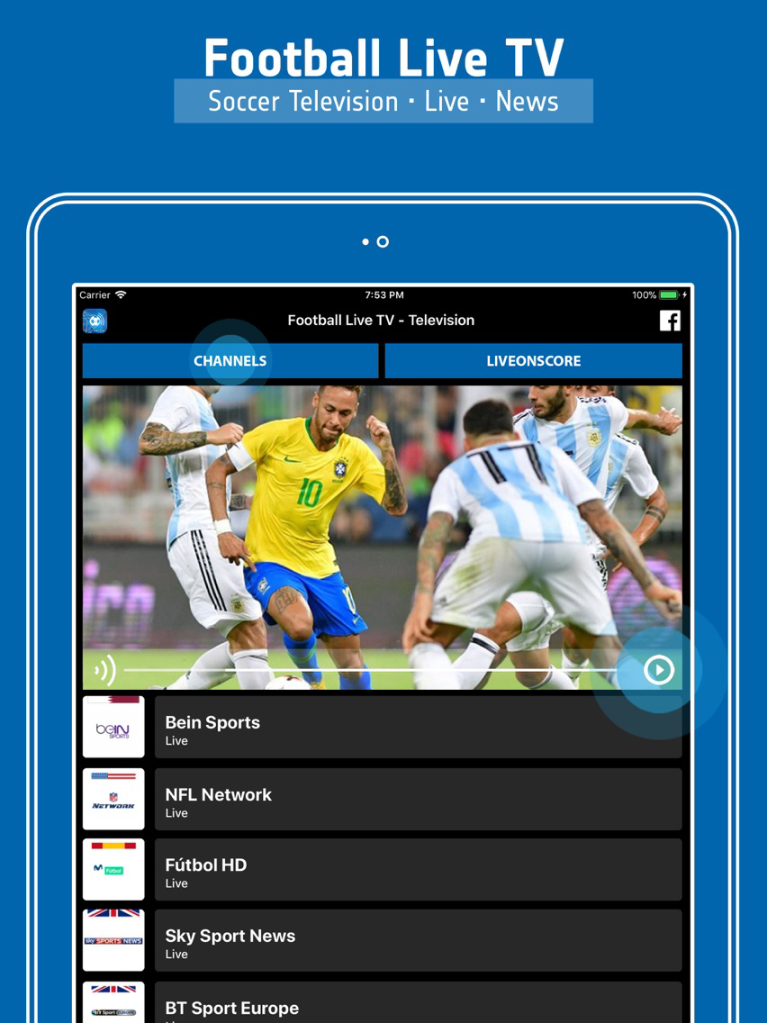 Laden Sie Football TV Live - Sport TV für iOS (iPhone/iPad) bei AppPure ...