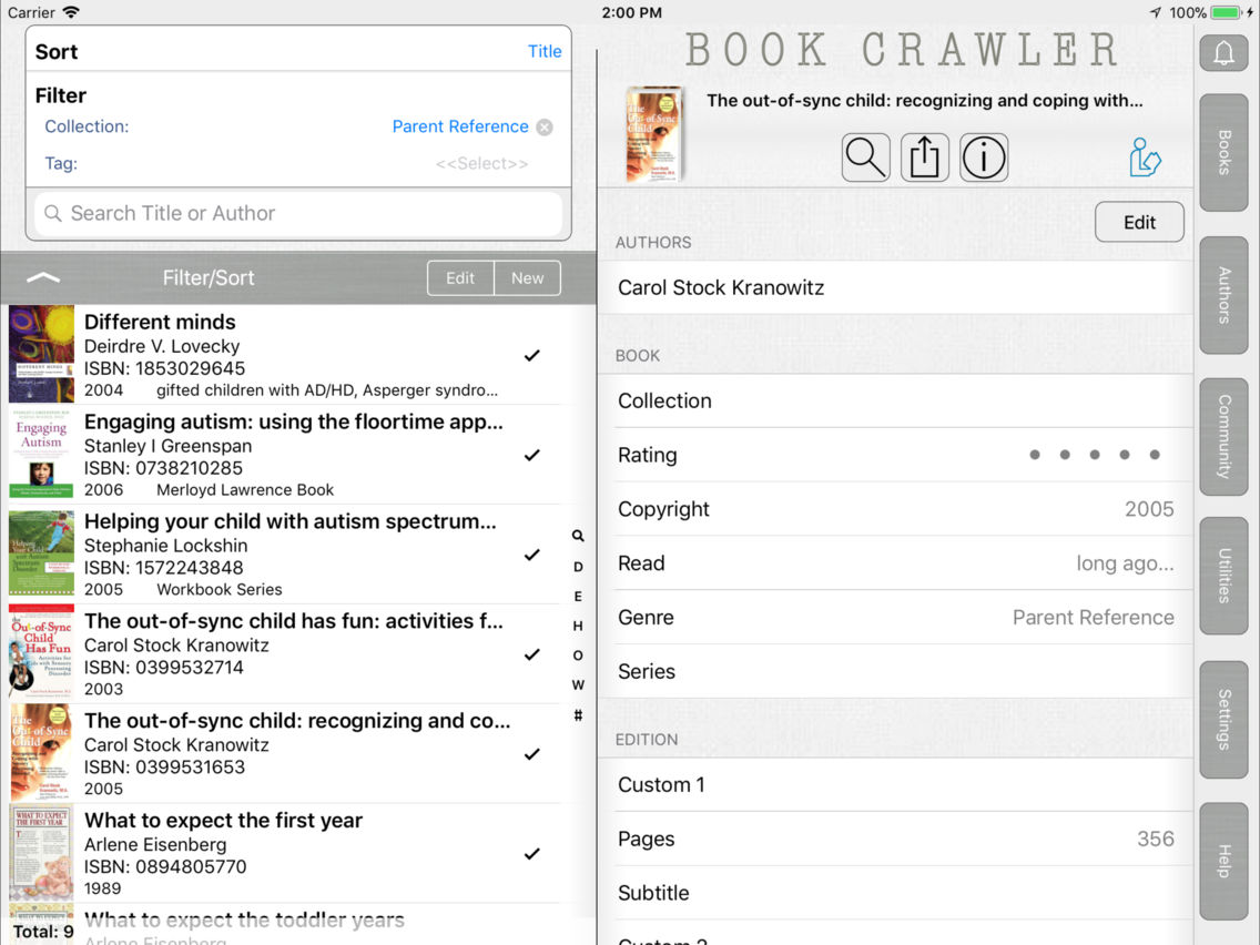 Book Crawler for iOS (iPhone/iPad) Latest Version at $2.99 on AppPure