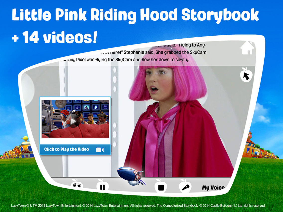 LazyTown's Adventures LITE – Little Pink Riding Hood Video Storybook ...