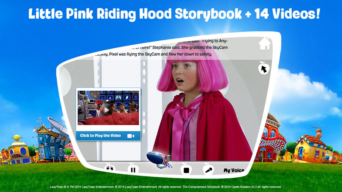 LazyTown's Adventures LITE – Little Pink Riding Hood Video Storybook ...