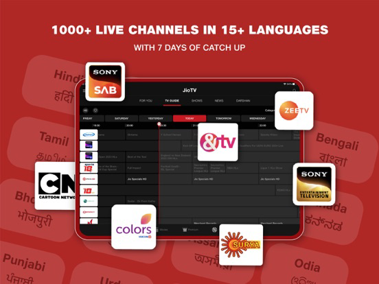 JioTV-Live TV & Catch-Up for iOS (iPhone/iPad/Apple Vision/iPod touch ...