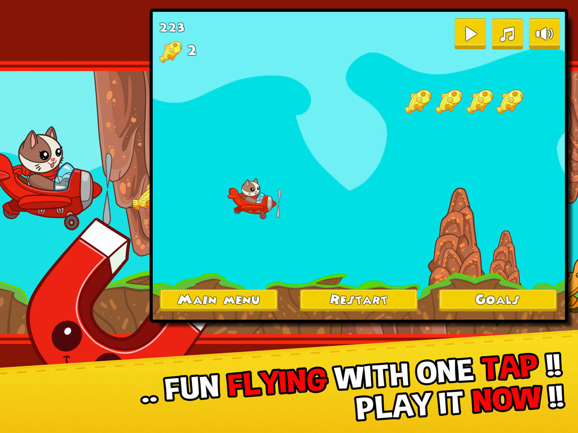 Cat Games for Kids - The battle cats flying game for iOS (iPhone/iPad ...