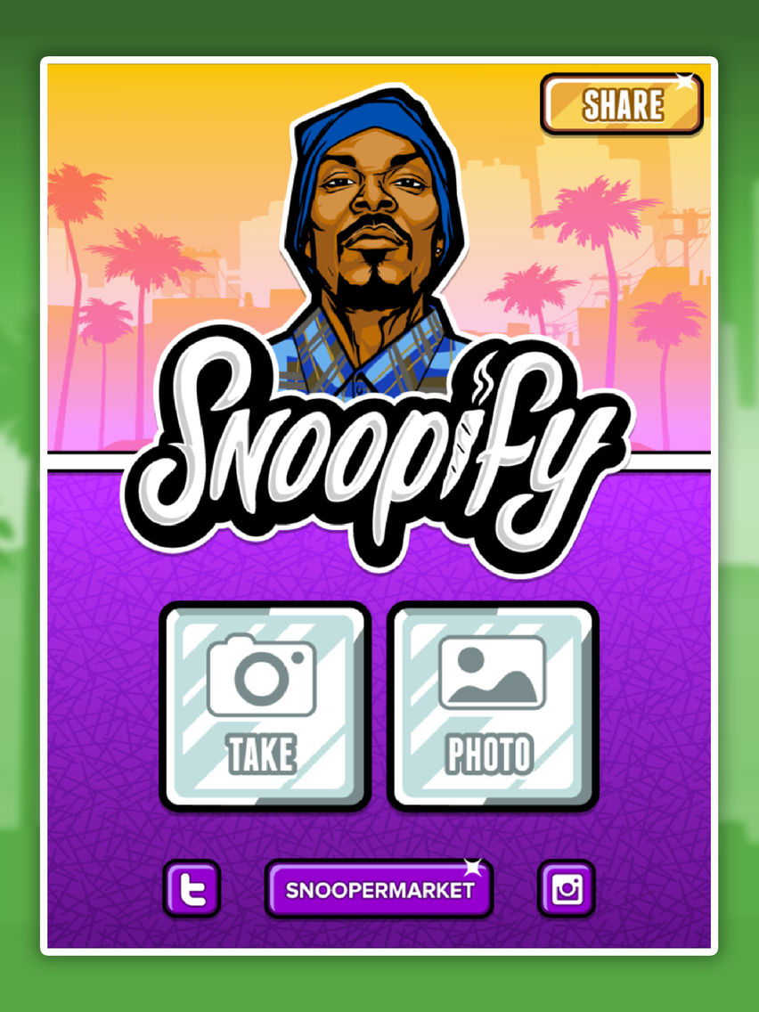 Snoop Dogg's Snoopify Mobile Photo App! for iOS (iPhone/iPad) - Free ...