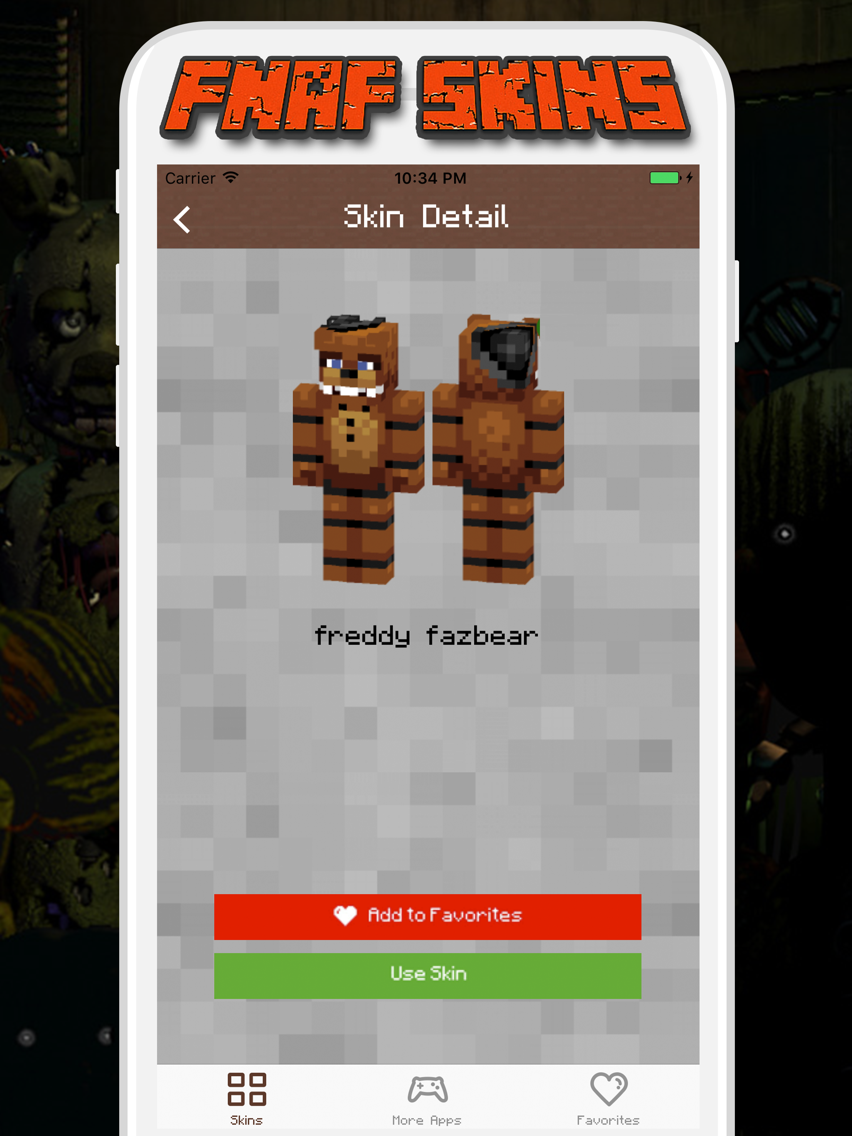 FNAF Skins for Minecraft PE - Pocket Edition for iOS (iPhone/iPad ...