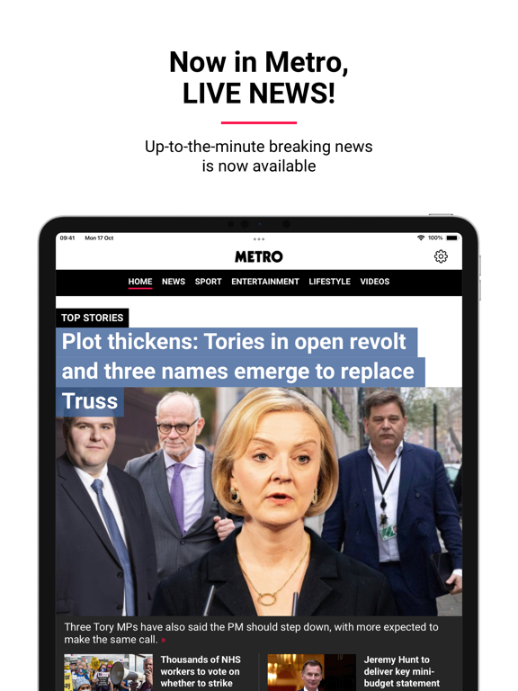 Metro: World and UK news app for iOS (iPhone/iPad) - Free Download at ...