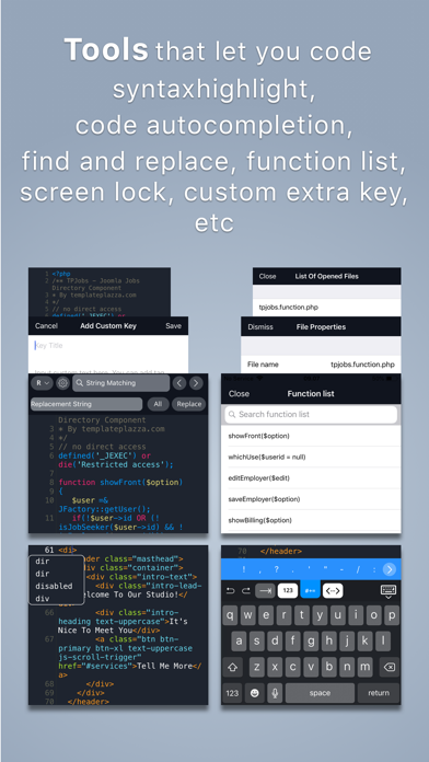 Koder Code Editor for iOS (iPhone/iPad/iPod touch) - Free Download at AppPure