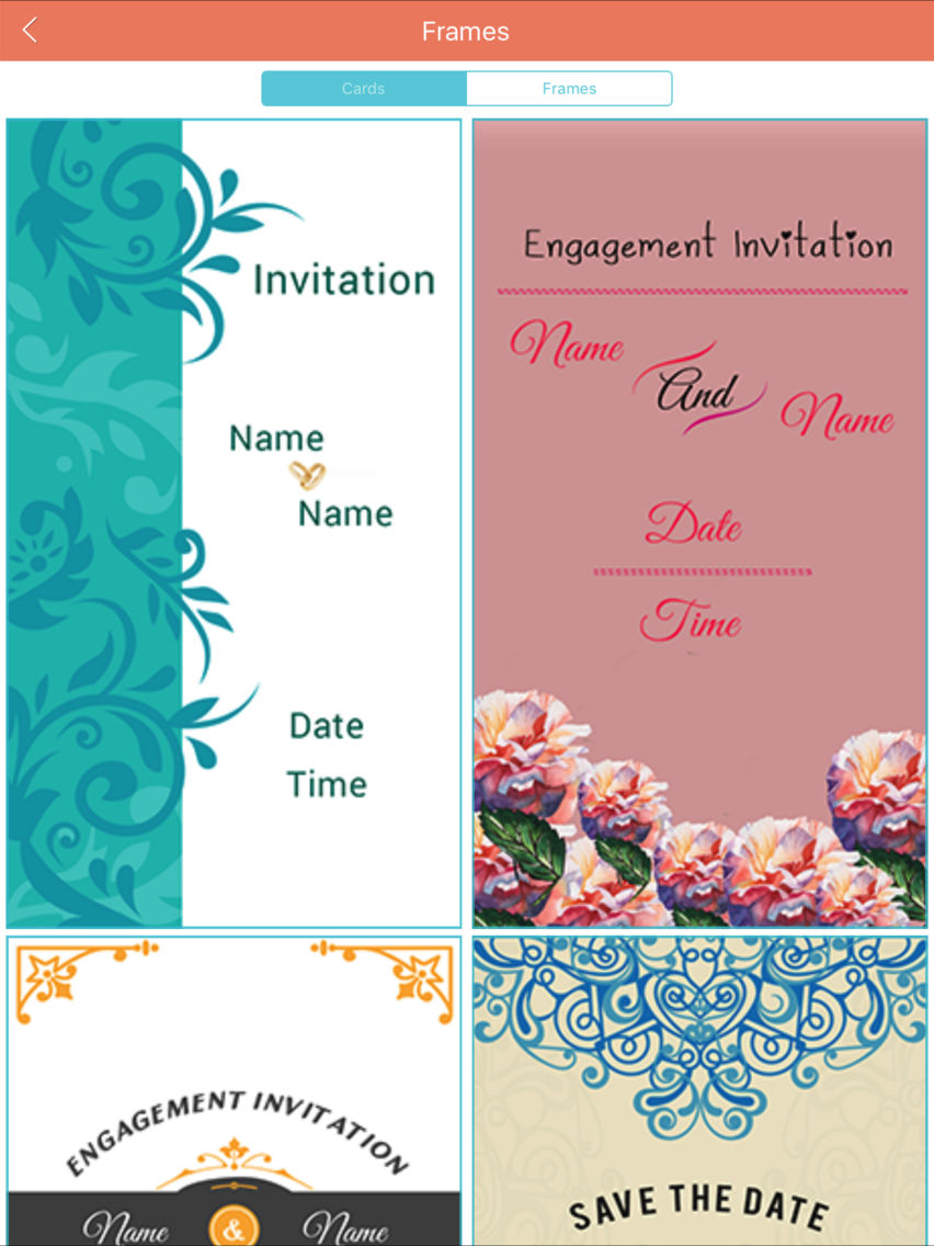 Engagement Invitation Cards Maker Pro for iOS (iPhone/iPad) Latest ...