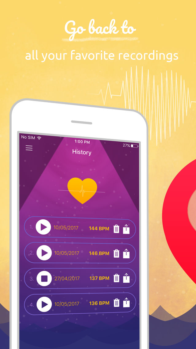 Baby's Heart Beat Monitor: Fetal Heartbeat Doppler for iOS (iPhone ...