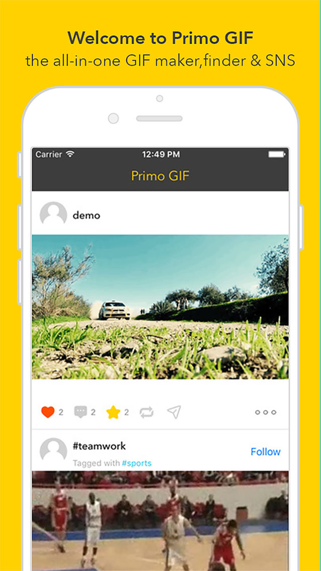 Primo GIF - Video & Photo to GIF Maker and Finder for iOS (iPhone ...