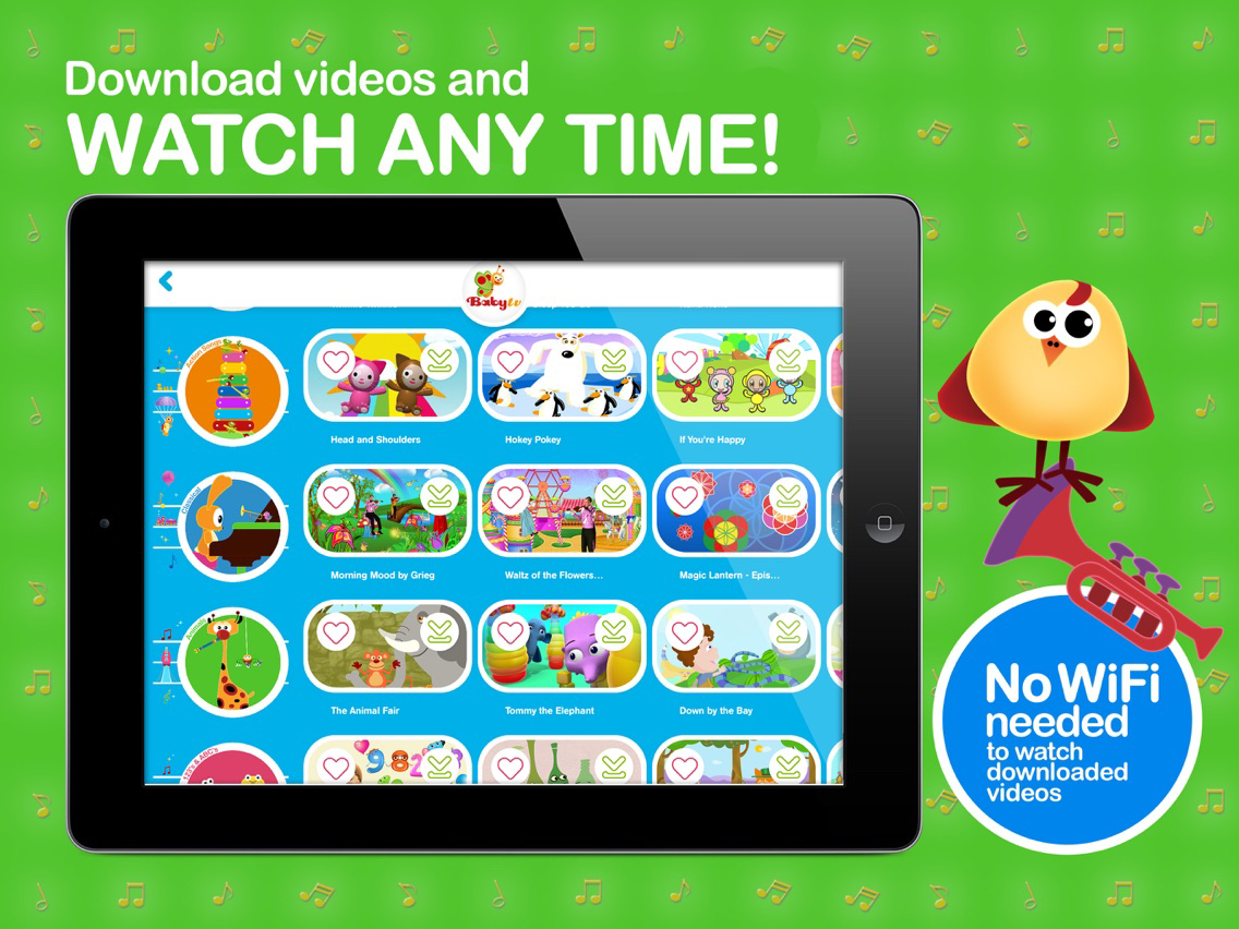 BabyTV Music – Songs & Rhymes for iOS (iPhone/iPad) - Free Download at ...
