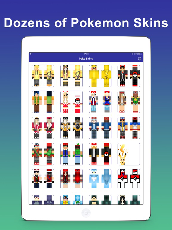 Poke Skins for Minecraft - pokemon Go edition Free for iOS (iPhone/iPad ...