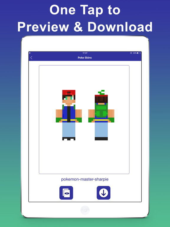Poke Skins for Minecraft - pokemon Go edition Free for iOS (iPhone/iPad ...