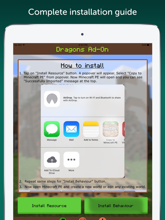 Dragons Add-On for Minecraft PE: MCPE pour iOS (iPhone/iPad/iPod touch ...