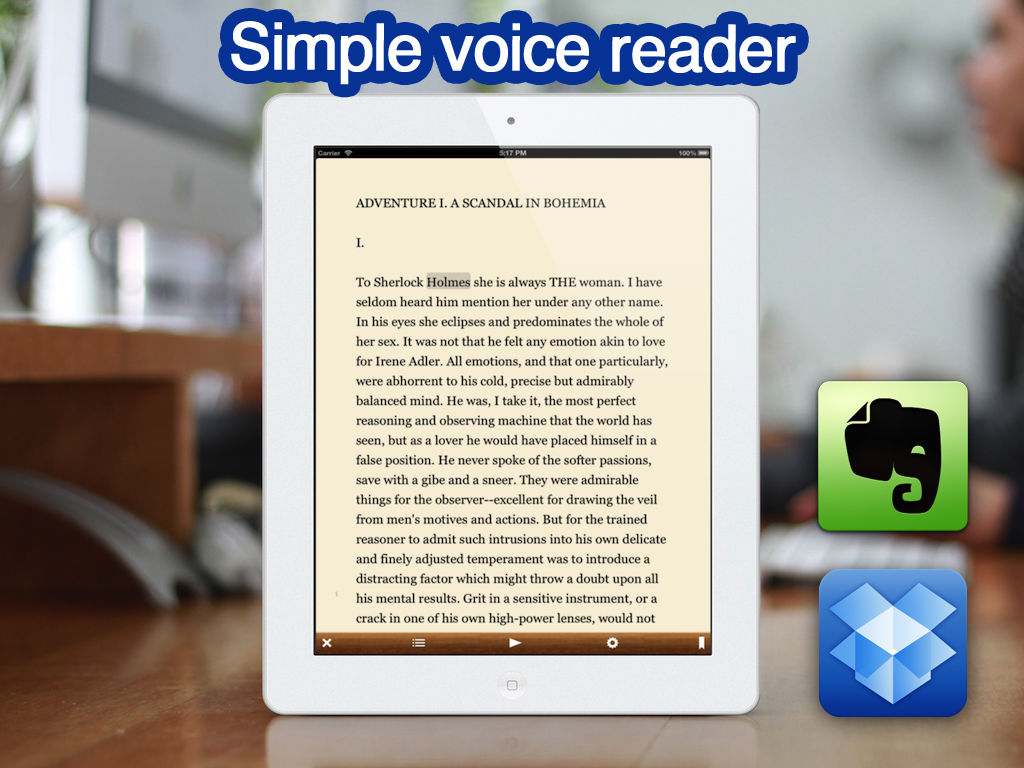 Voicepaper - The Text To Speech Voice Reader For Dropbox and Evernote ...