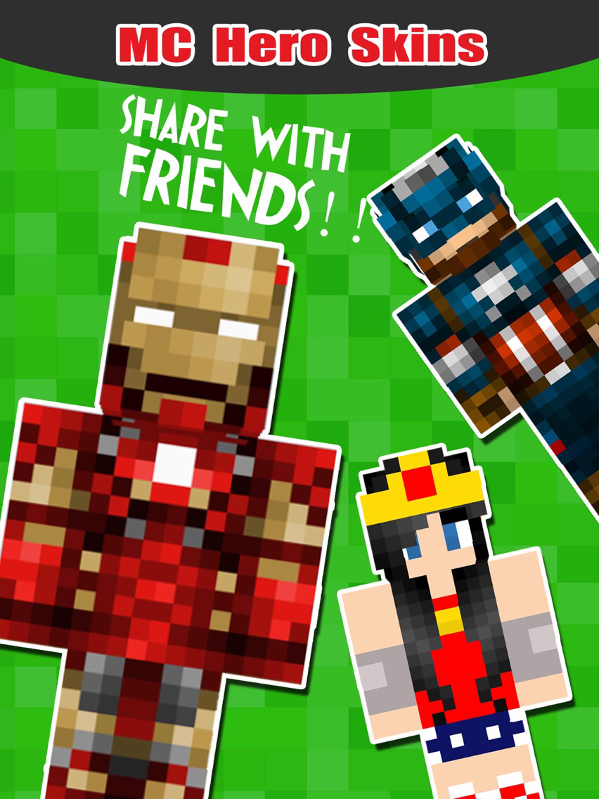 SuperHero Skins Pro - Export Skin for MineCraft Pocket EditioniOS ...