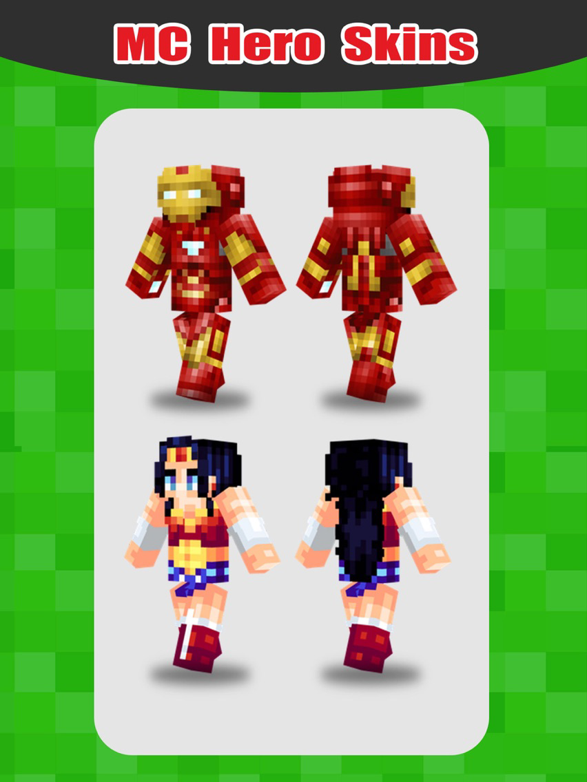 SuperHero Skins Pro - Export Skin for MineCraft Pocket EditioniOS ...
