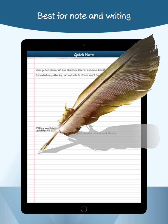 Quick note - One page note pour iOS (iPhone/iPad/iPod touch ...