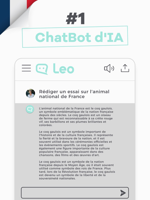 Leo - IA Chat Français Copilot pour iOS (iPhone/iPad/iPod touch ...