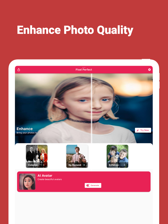 PixelGenius: AI Photo Enhancer para iOS (iPhone/iPad/iPod touch) - Baixar Grátis no AppPure