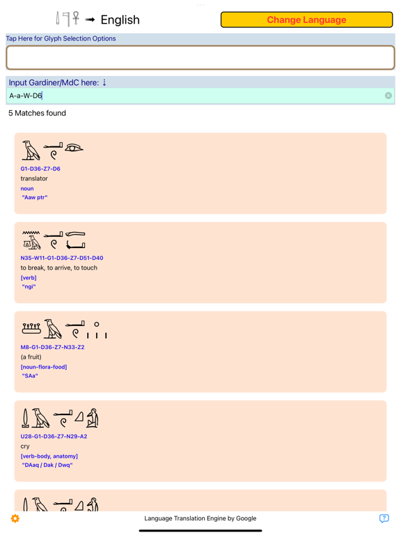 UniversalHieroglyphTranslator for iOS (iPhone/iPad/iPod touch) Latest ...